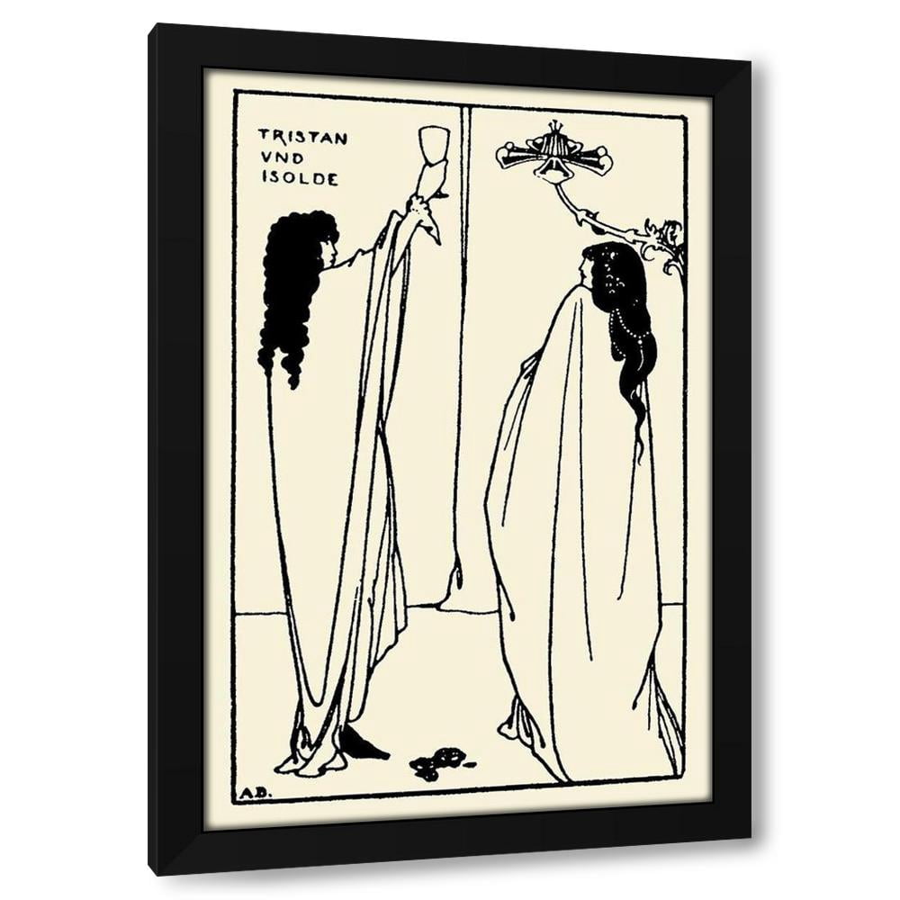 Aubrey Beardsley 17x24 Black Modern Wood Framed Wall Art Titled - Savoy ...