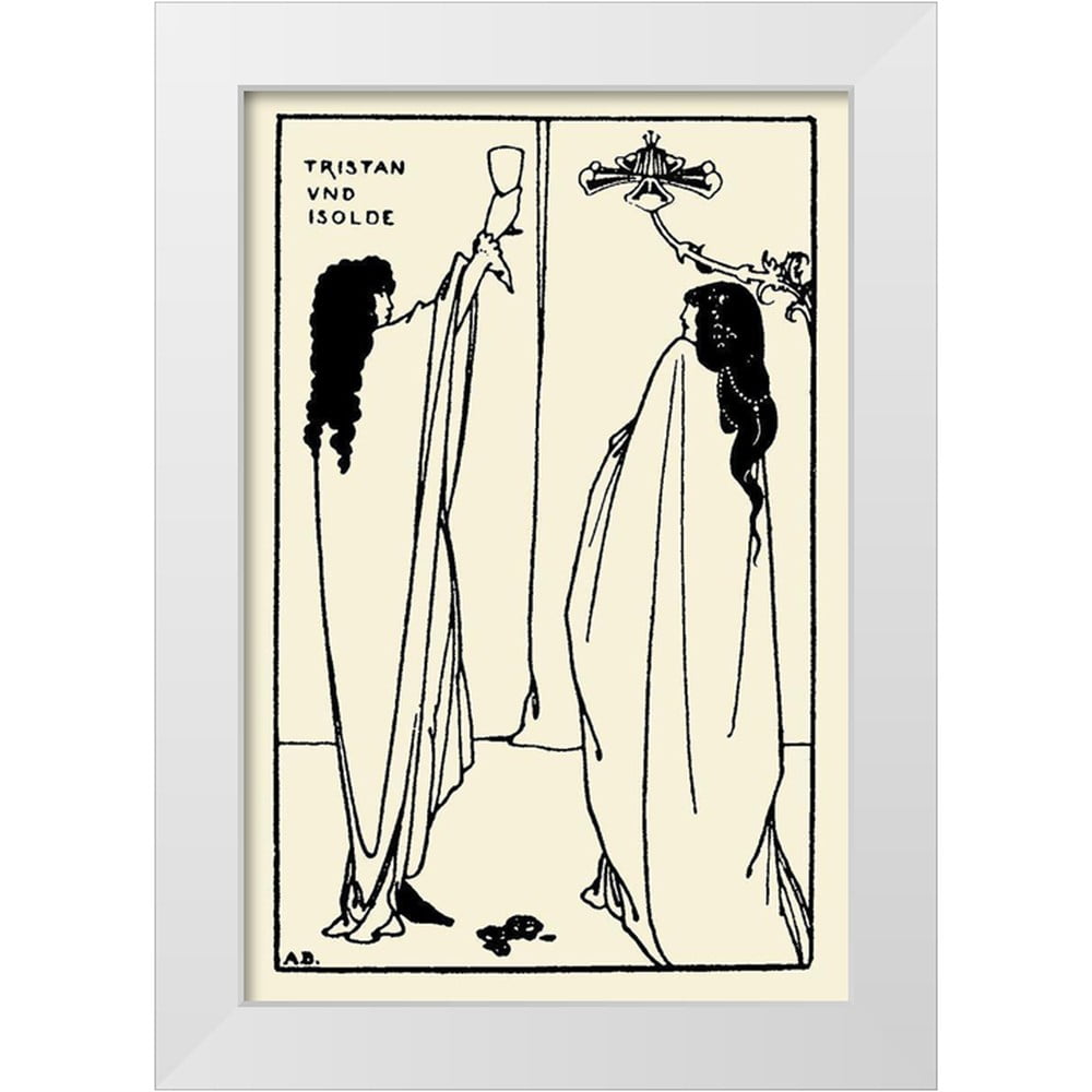Beardsley, Aubrey 17x24 White Modern Wood Framed Museum Art Print ...