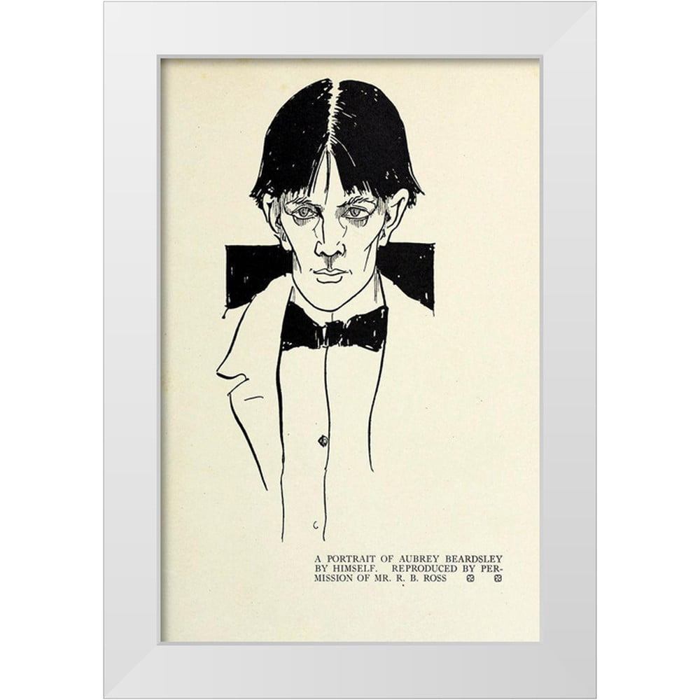 Beardsley, Aubrey 17x24 White Modern Wood Framed Museum Art Print ...