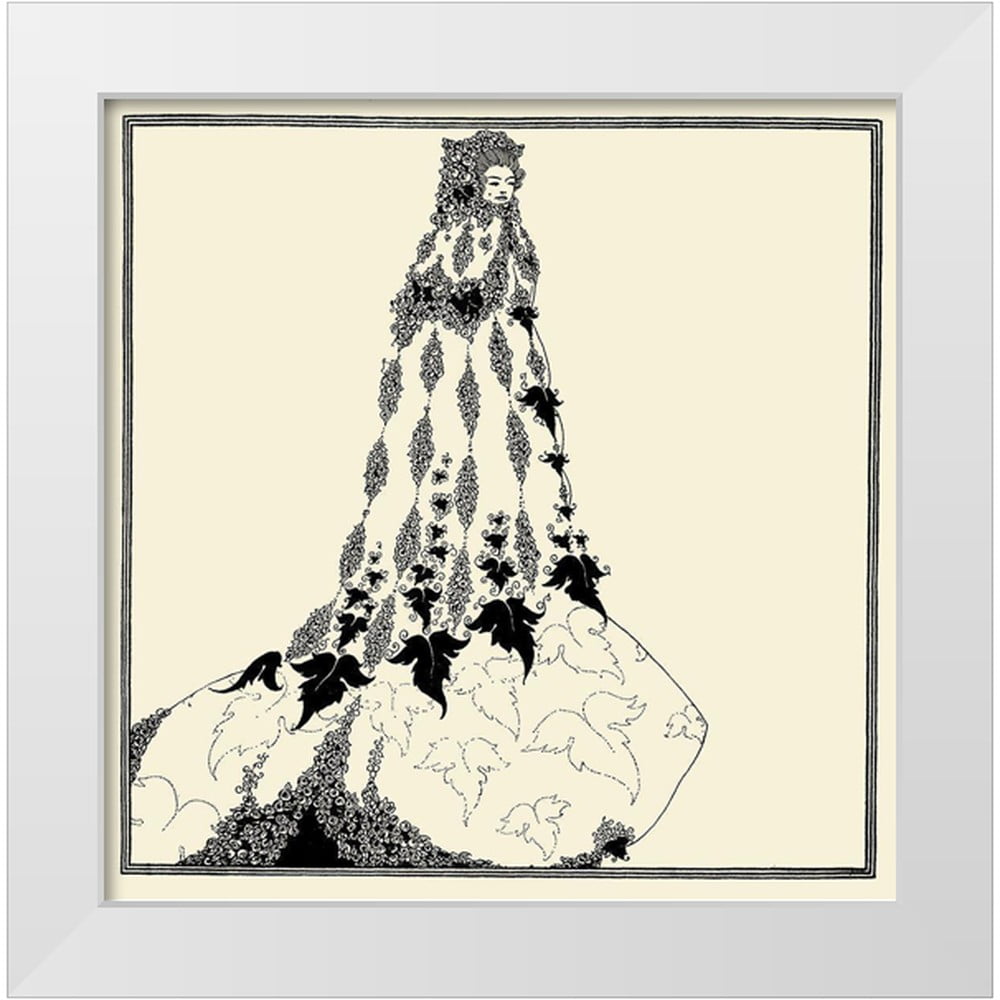 Beardsley, Aubrey 20x20 White Modern Wood Framed Museum Art Print ...