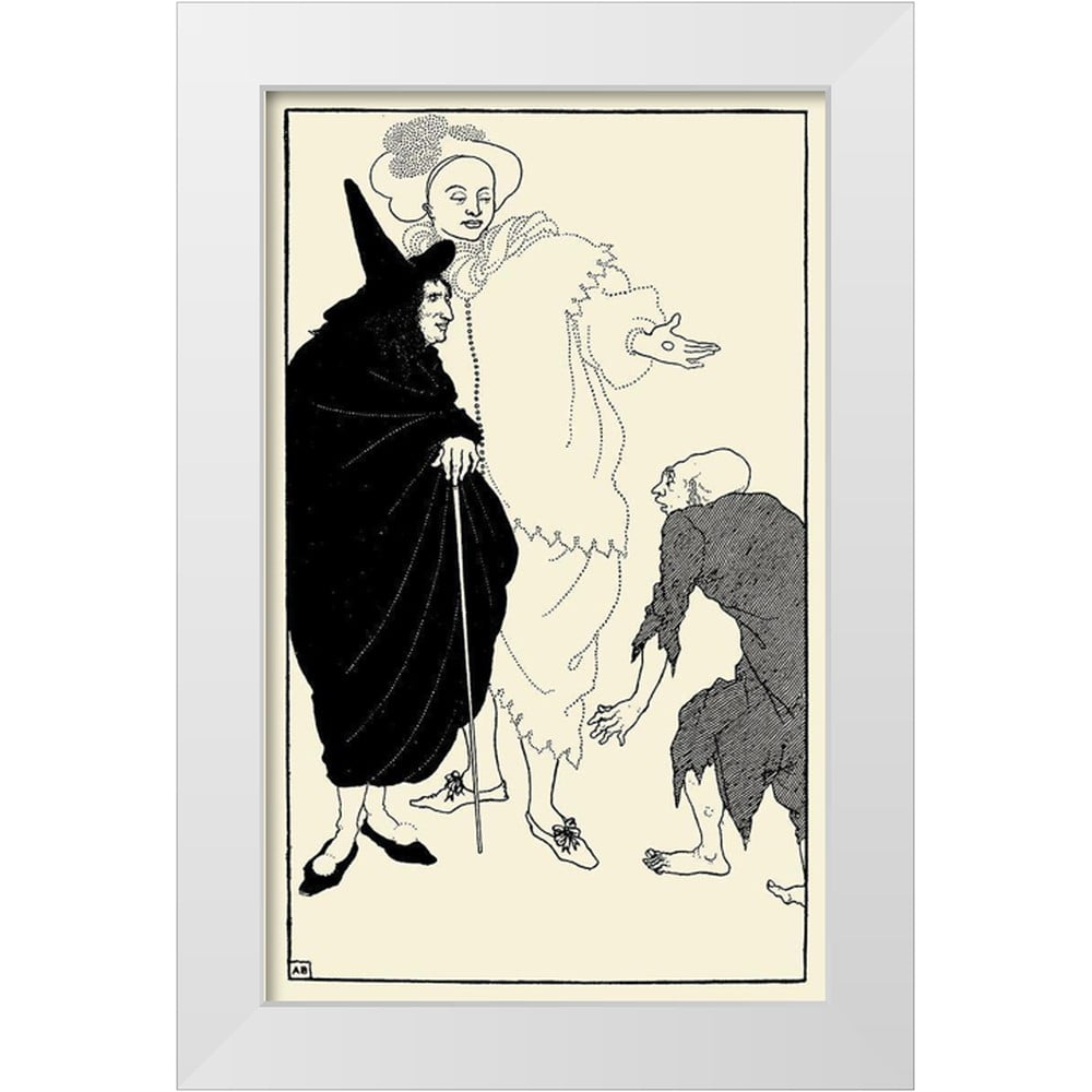 Beardsley, Aubrey 21x32 White Modern Wood Framed Museum Art Print ...