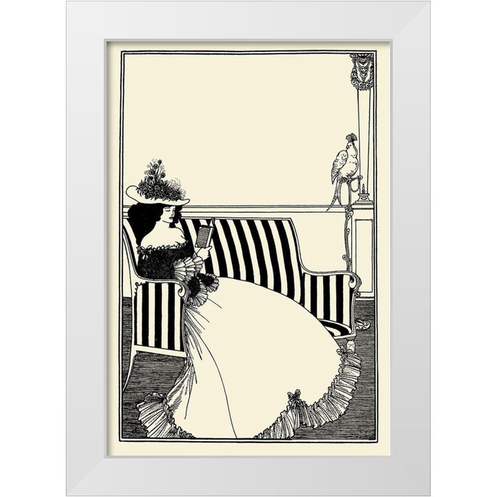 Beardsley, Aubrey 23x32 White Modern Wood Framed Museum Art Print ...