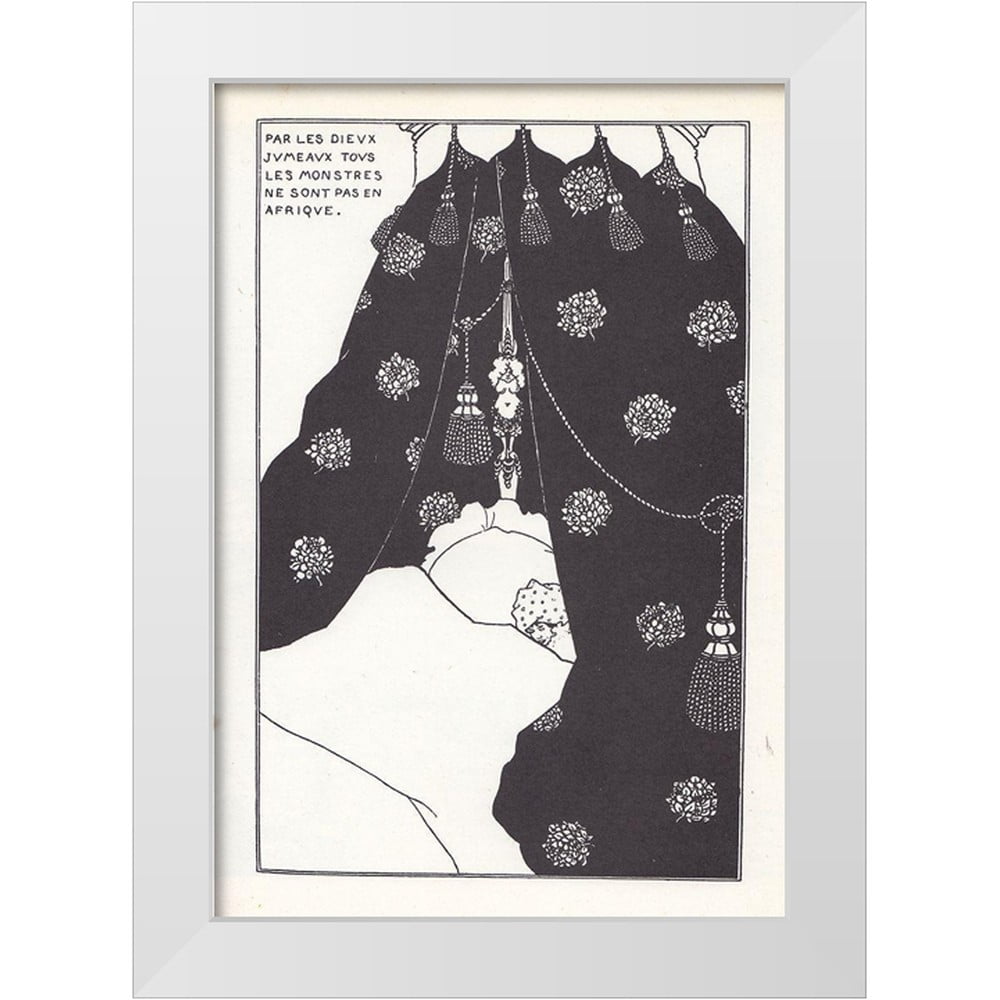 Beardsley, Aubrey 23x32 White Modern Wood Framed Museum Art Print ...
