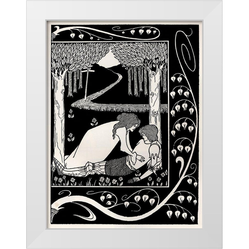 Beardsley, Aubrey 25x32 White Modern Wood Framed Museum Art Print ...