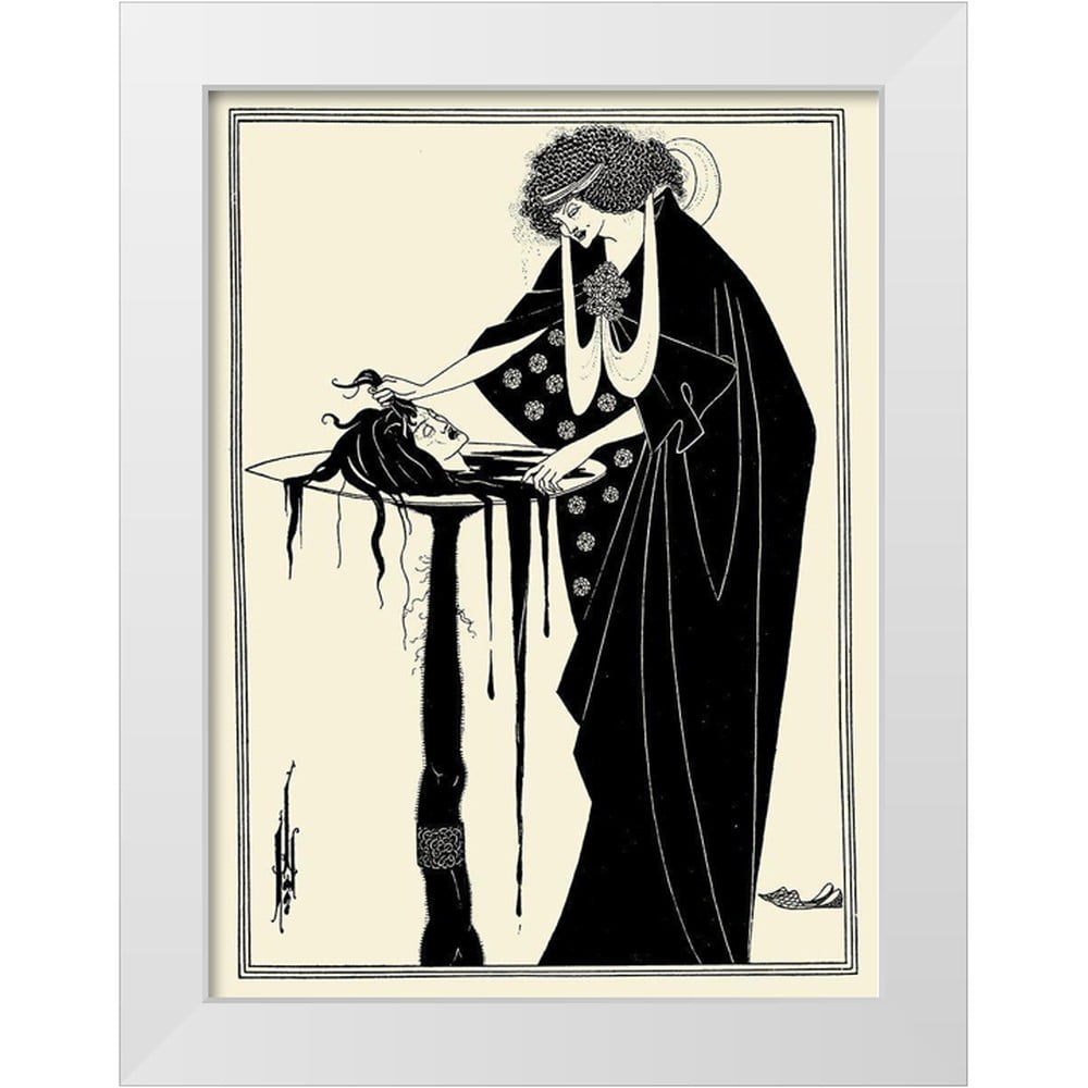 Beardsley, Aubrey 25x32 White Modern Wood Framed Museum Art Print ...