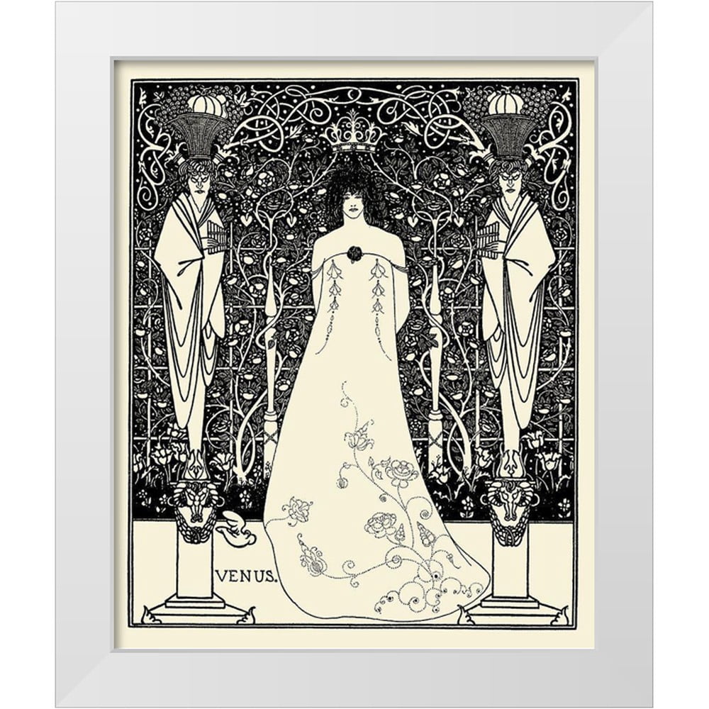 Beardsley, Aubrey 26x31 White Modern Wood Framed Museum Art Print ...