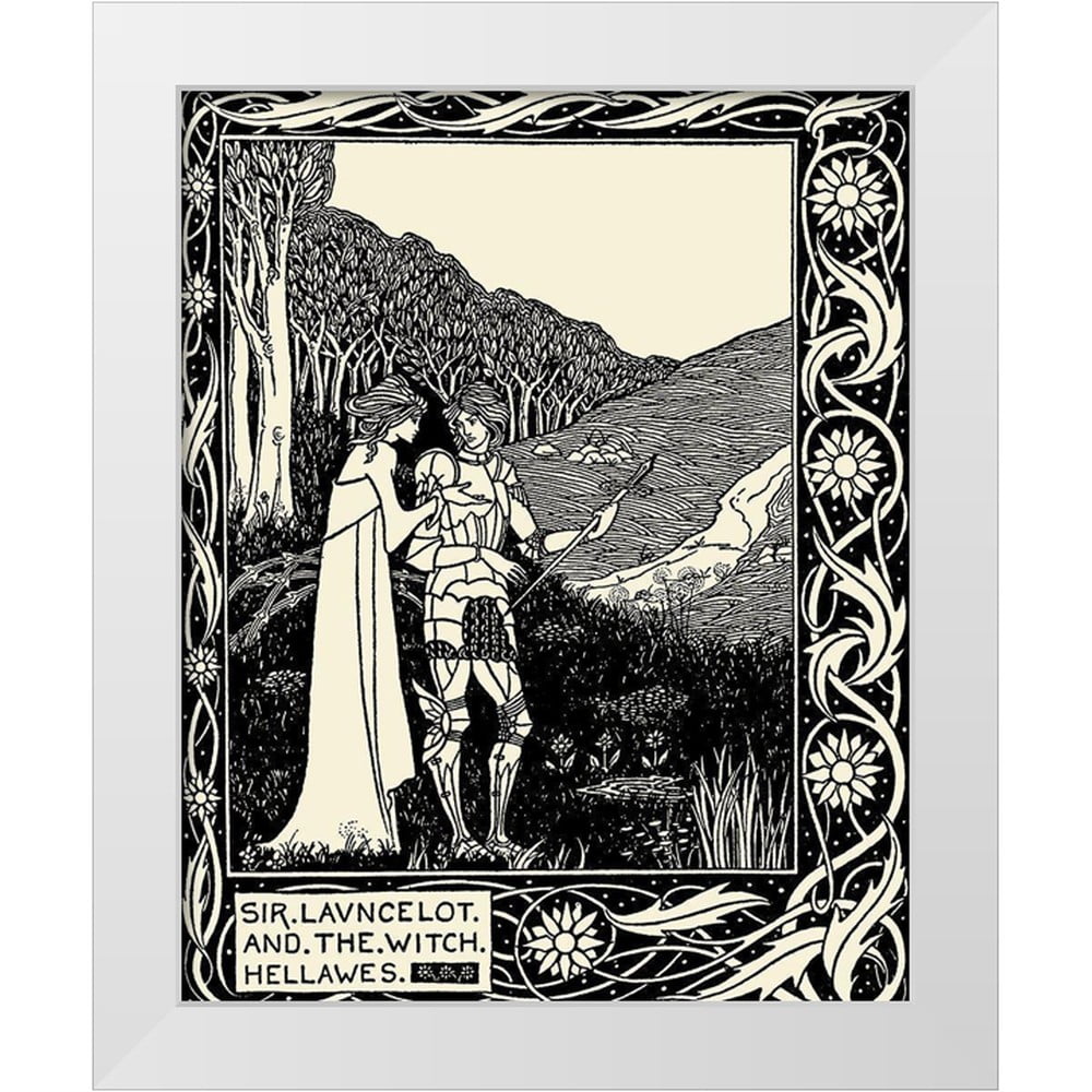 Beardsley, Aubrey 26x32 White Modern Wood Framed Museum Art Print ...
