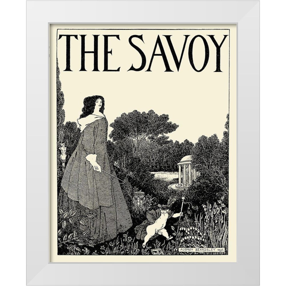 Beardsley, Aubrey 26x32 White Modern Wood Framed Museum Art Print ...