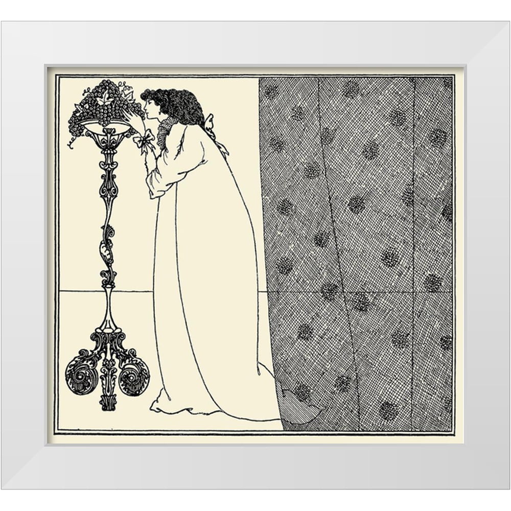 Beardsley, Aubrey 28x26 White Modern Wood Framed Museum Art Print ...