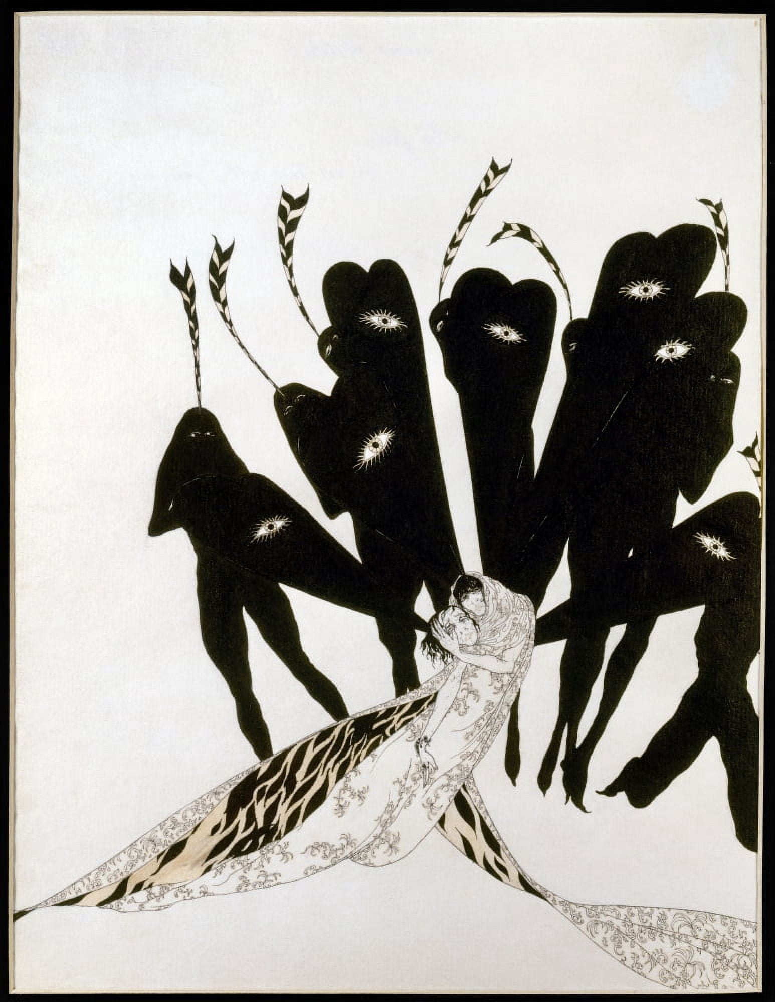 Beardsley: Salome, C1894. /N'Death Of Salome.' Pen-And-Ink Drawing By ...