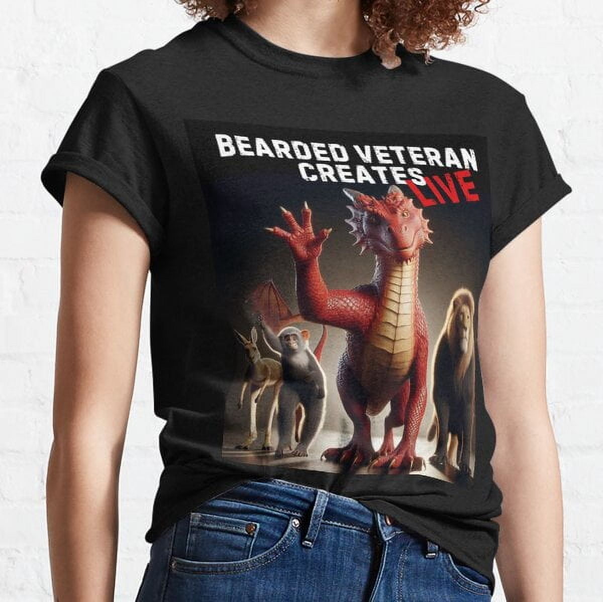 Beardy Waving Classic T-shirt - Walmart.com