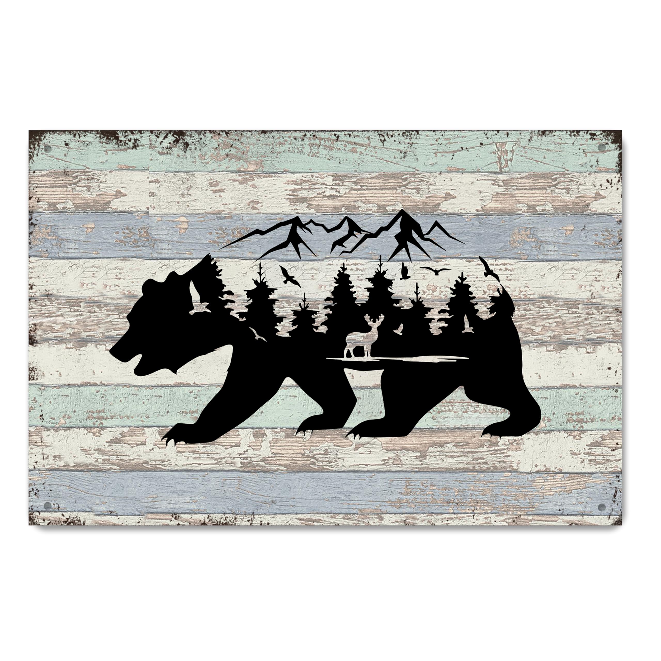 Bearer Metal Black Sign, Cabin & Farmhouse Wall Decor - 12x8 Inch ...