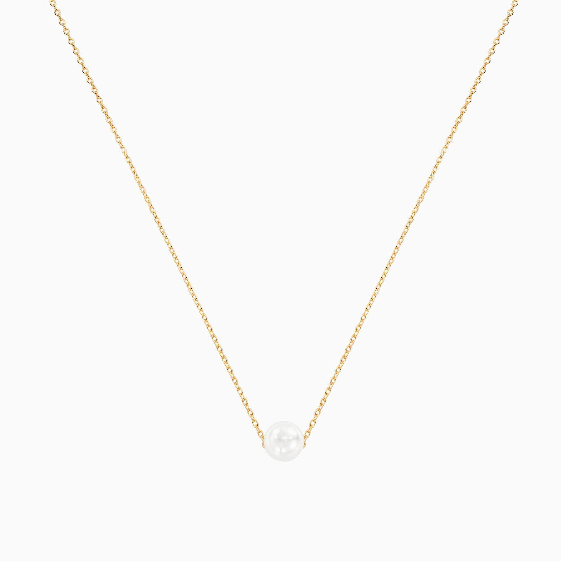 Bearfruit Jewelry Sterling Silver 18k Gold Plated Abby Single Pearl ...