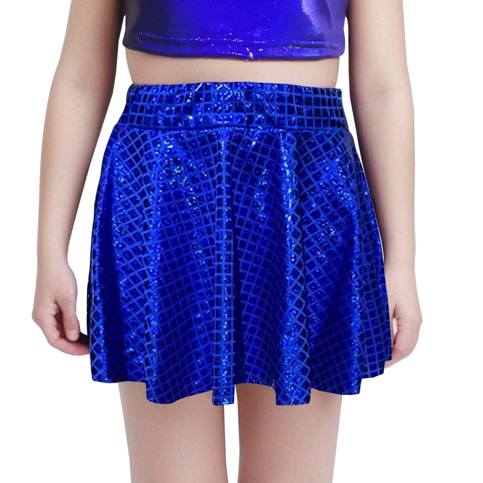 Bearichfupo Children's Sequin Cheerleading Skirt With Cut Design ...