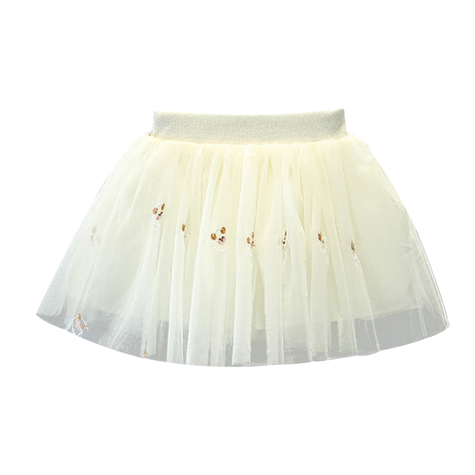 Bearichfupo Girls' Short Skirt Summer New Mesh Skirt Children's ...