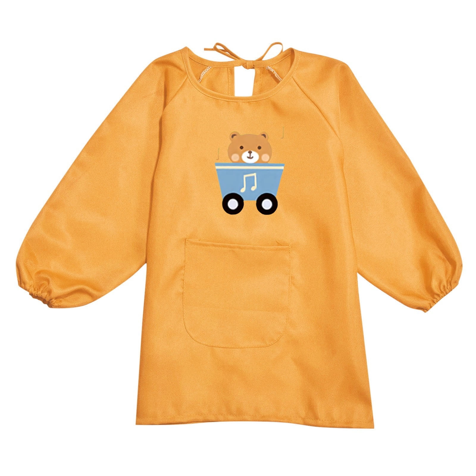 Bearichfupo Kid Art Smock Apron With Pocket For Children Printed Artist ...
