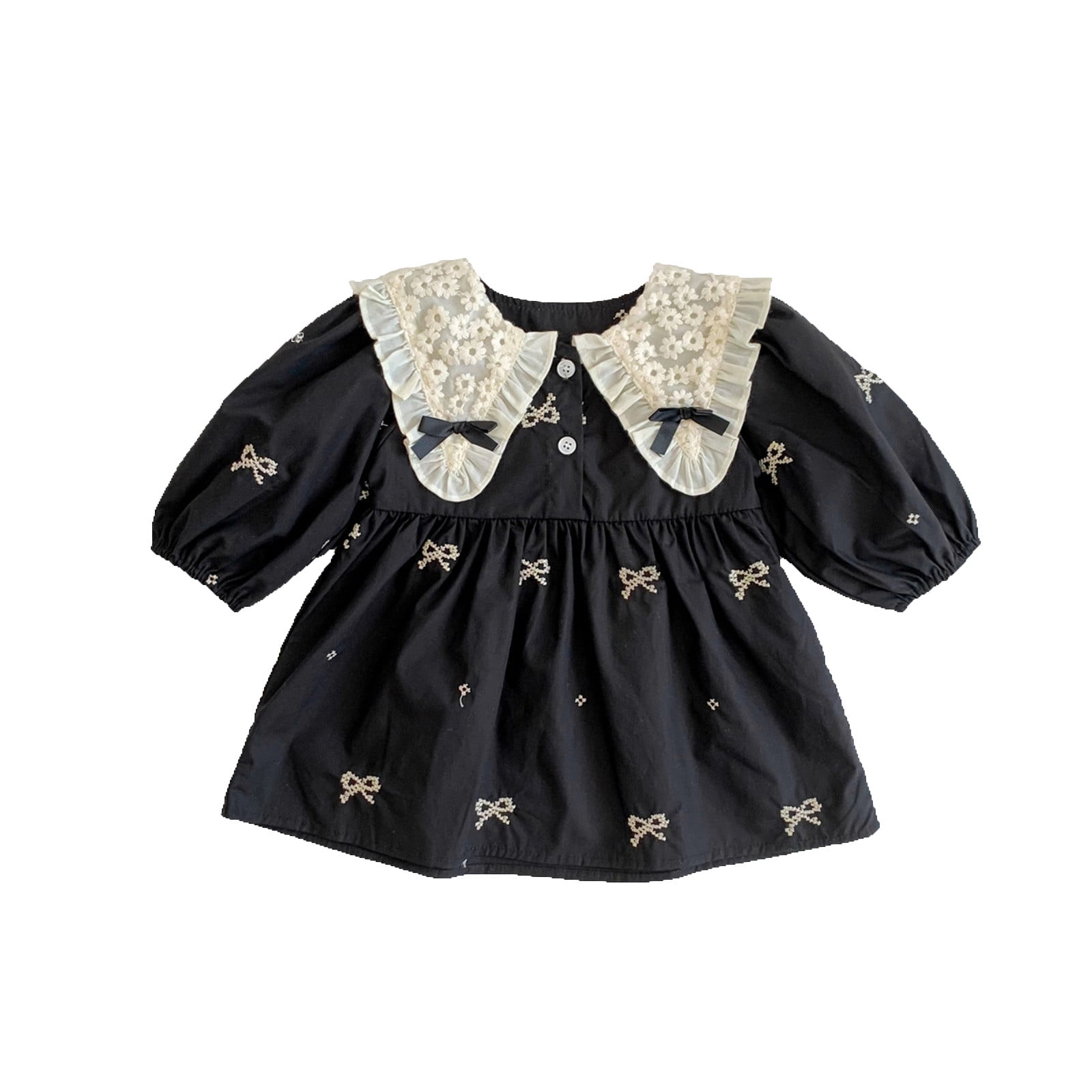 Bearichfupo Toddler Girls Long Sleeve Prints Dress Dance Party Dresses ...