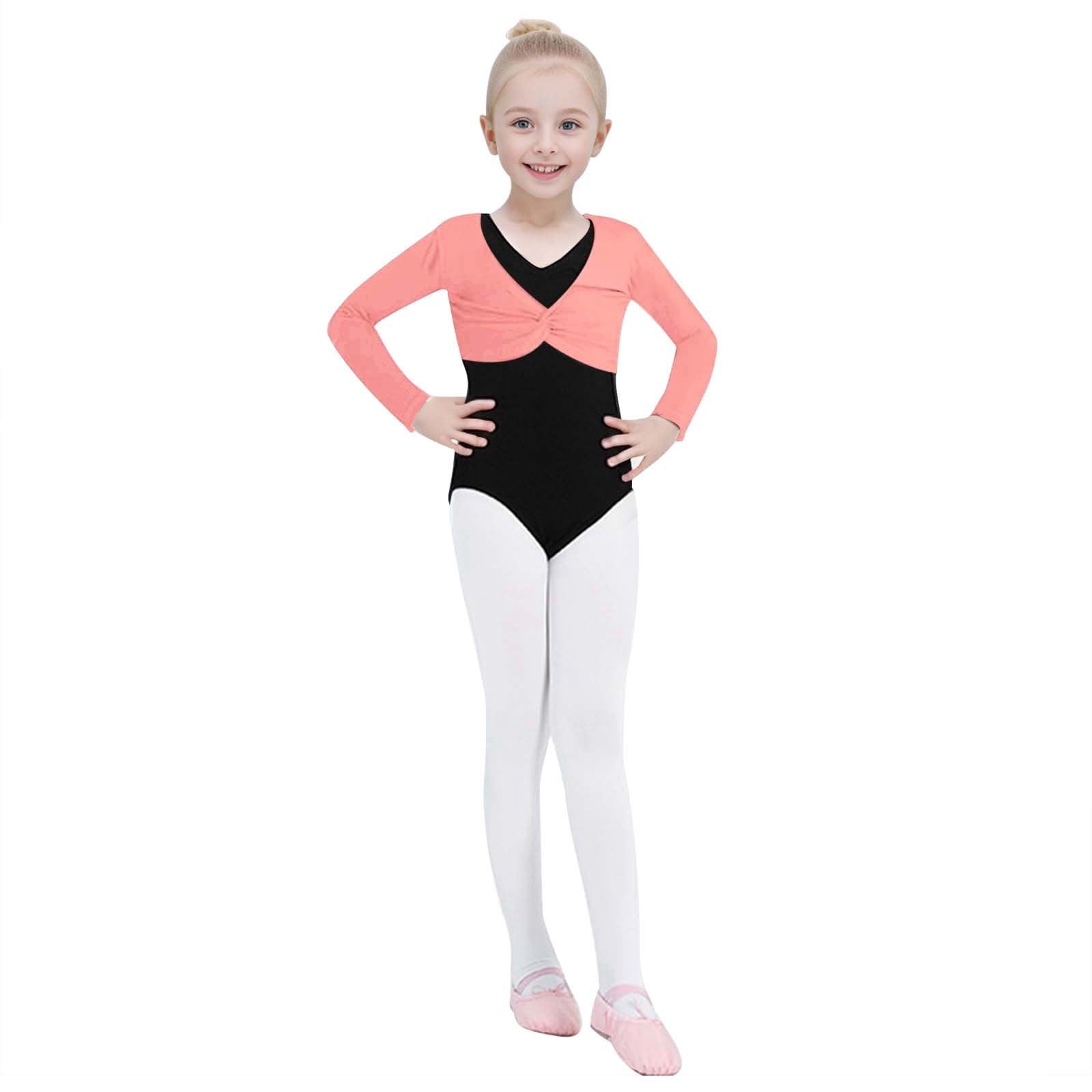 Bearichfupo Toddler Girls Long Sleeve Solid Color Blouse Ballet Wrap ...