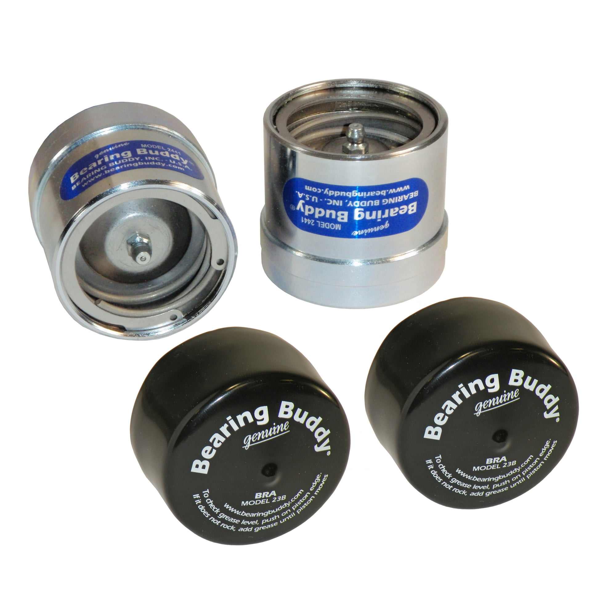 Bearing Buddy Chrome Bearing Protectors (2.441) With Bras - Pair ...