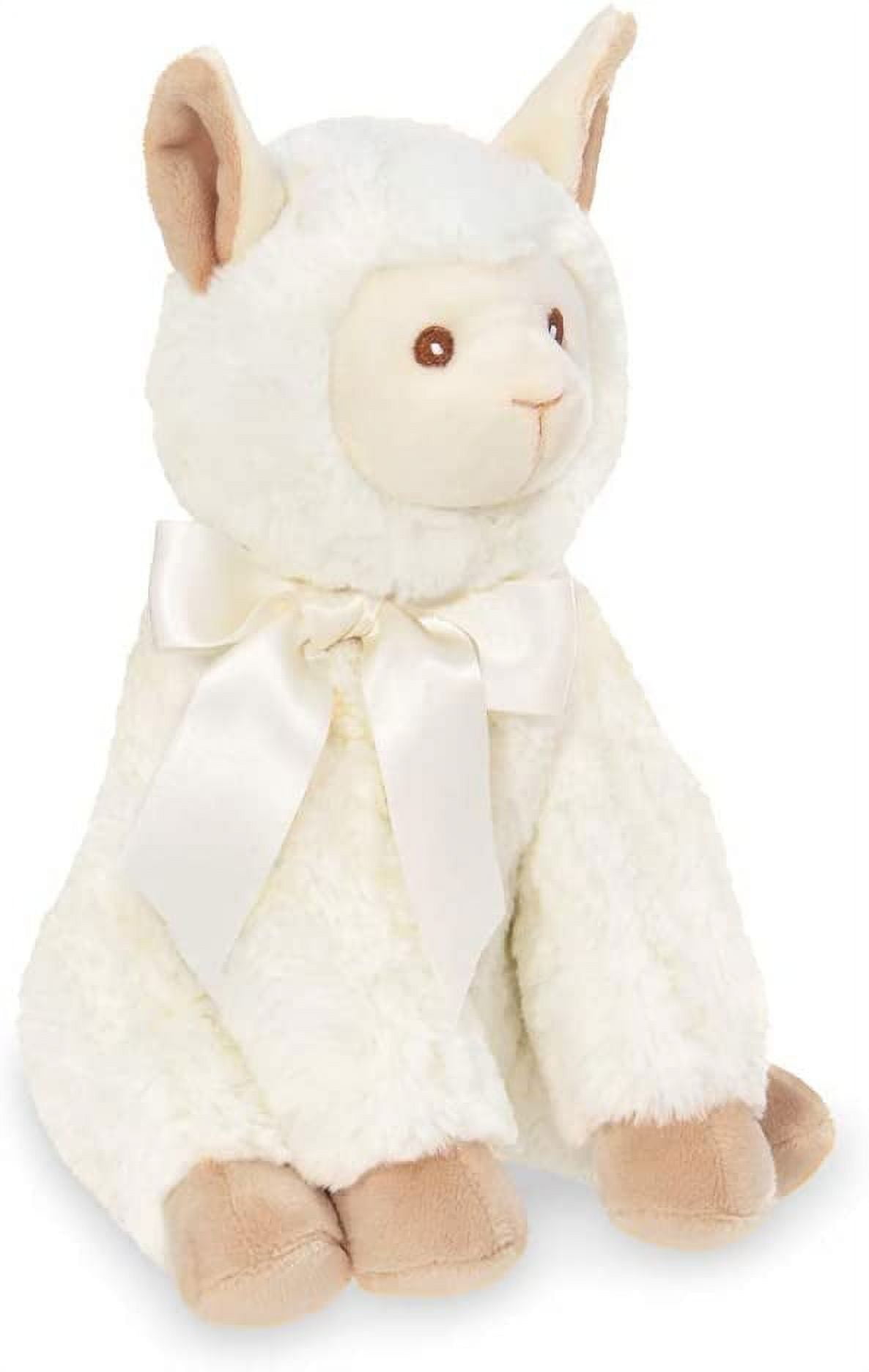 Bearington Baby Alma Plush Llama Stuffed Animal, 12 inches, White ...