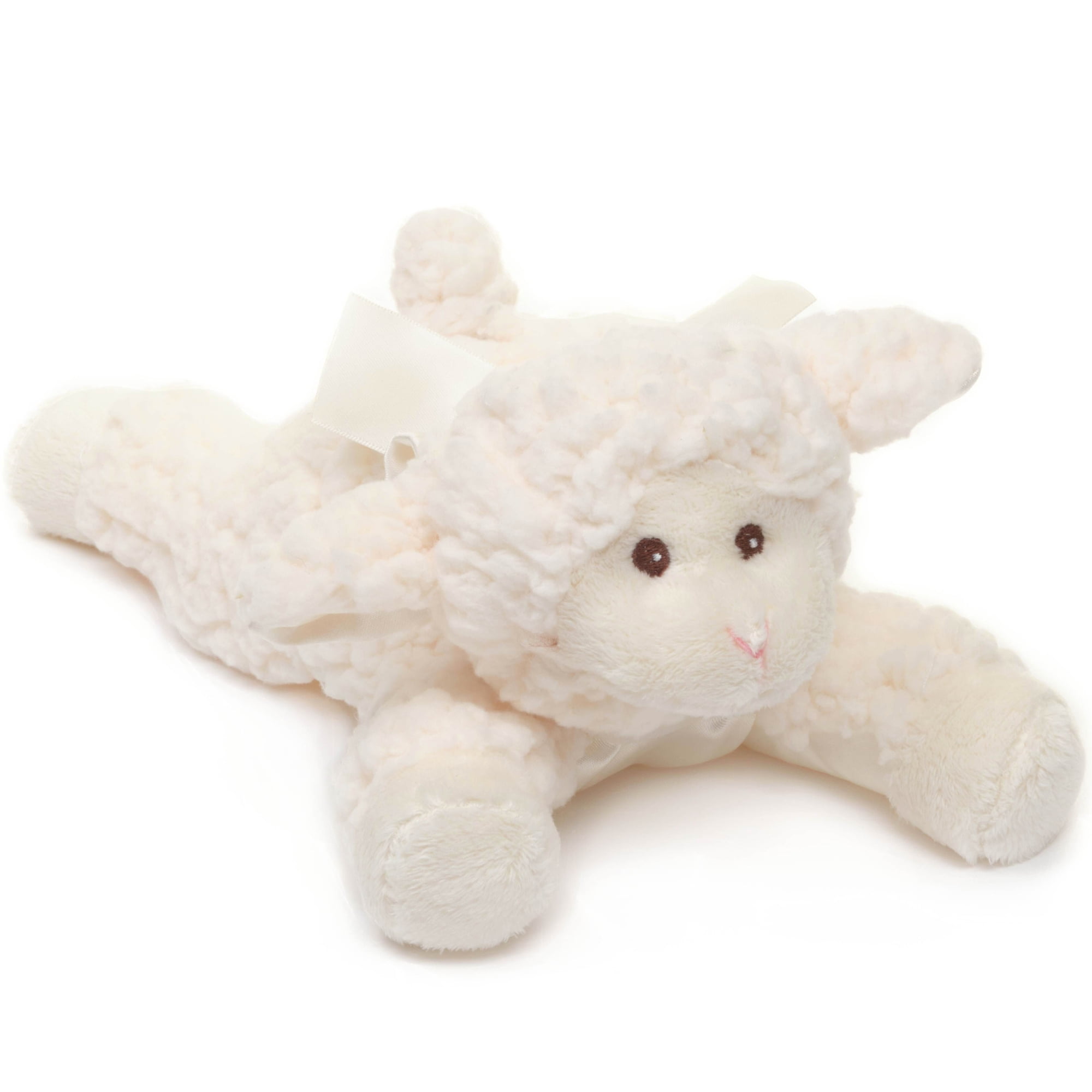 Bearington Collection Baby Baa Plush Stuffed Animal Lamb with Rattle, 8 ...