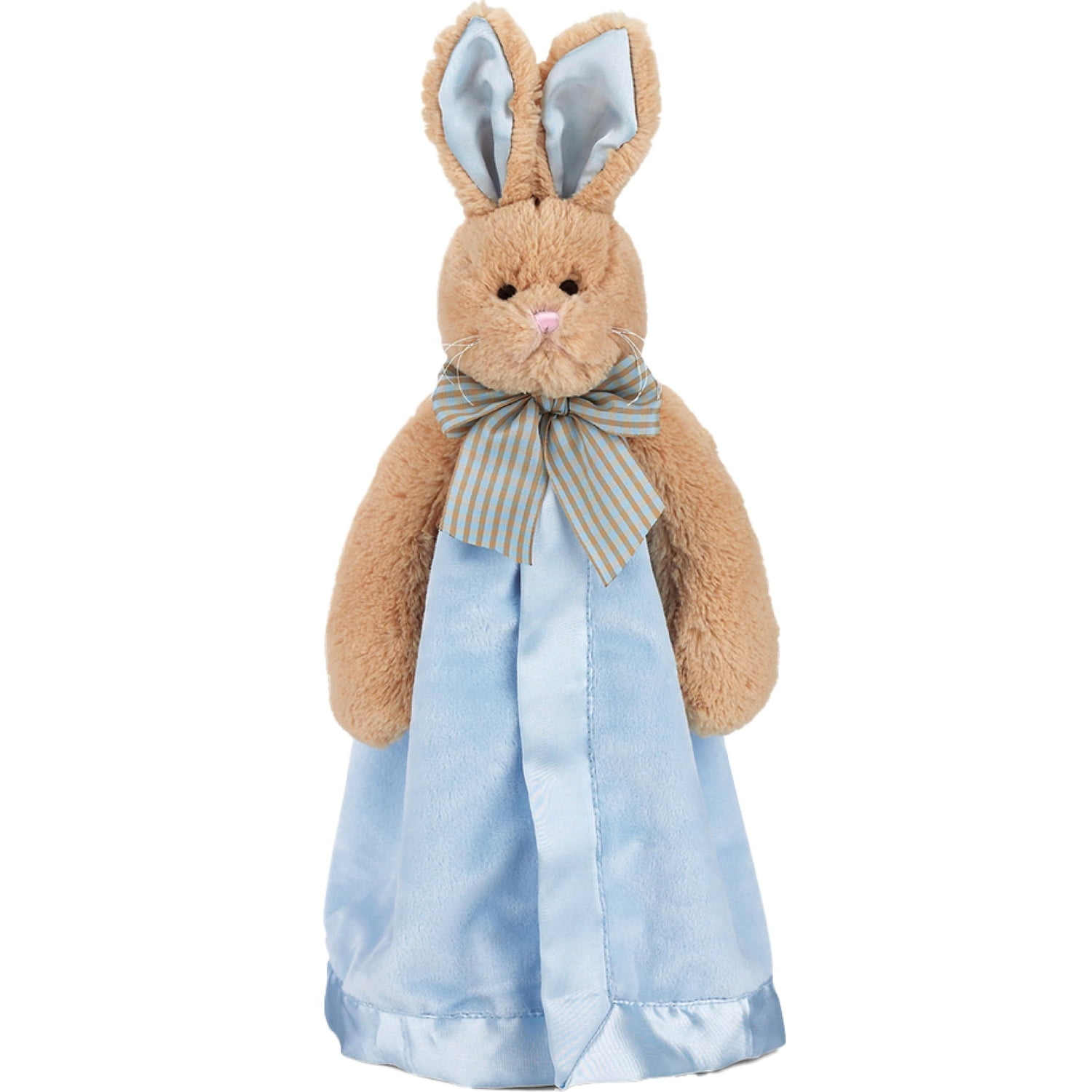 Bearington Baby Bunny Tail Snuggler, 15 Inch Blue Rabbit Plush Stuffed ...