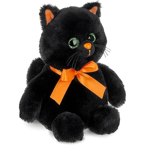 Bearington Black Cat Plush - Soft & Huggable Plush Toy - Realistic ...