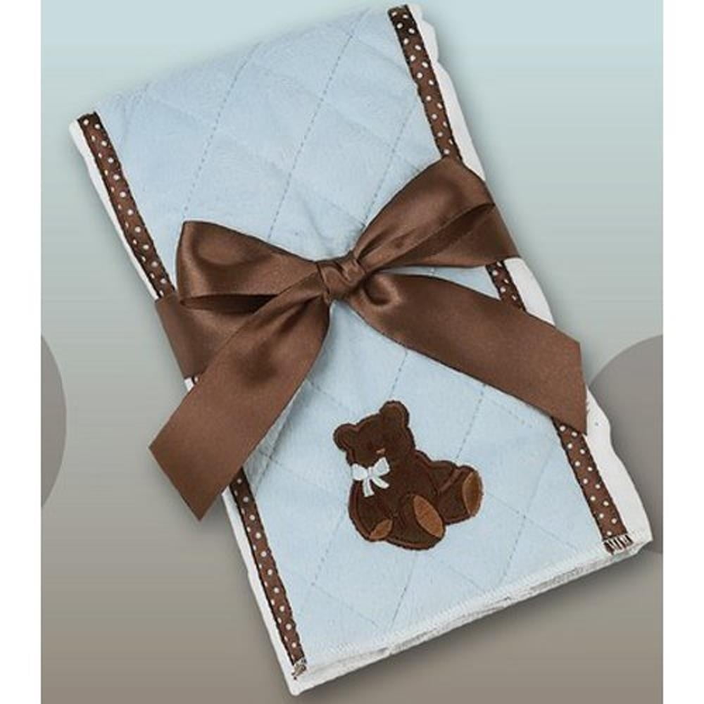 Bearington Blue Posh Dots Burp Cloth Soft Baby Towel Burpy Bib for Boy ...