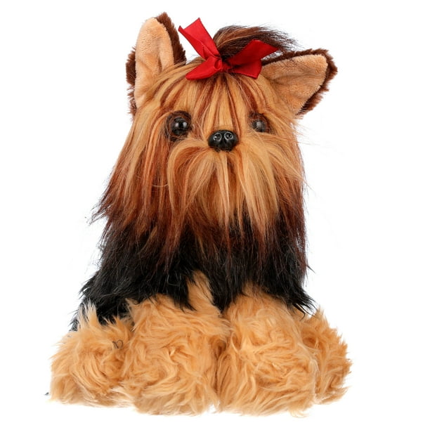 Bearington Collection Chewie The Yorkie Stuffed Dog, 13 Inch Realistic ...