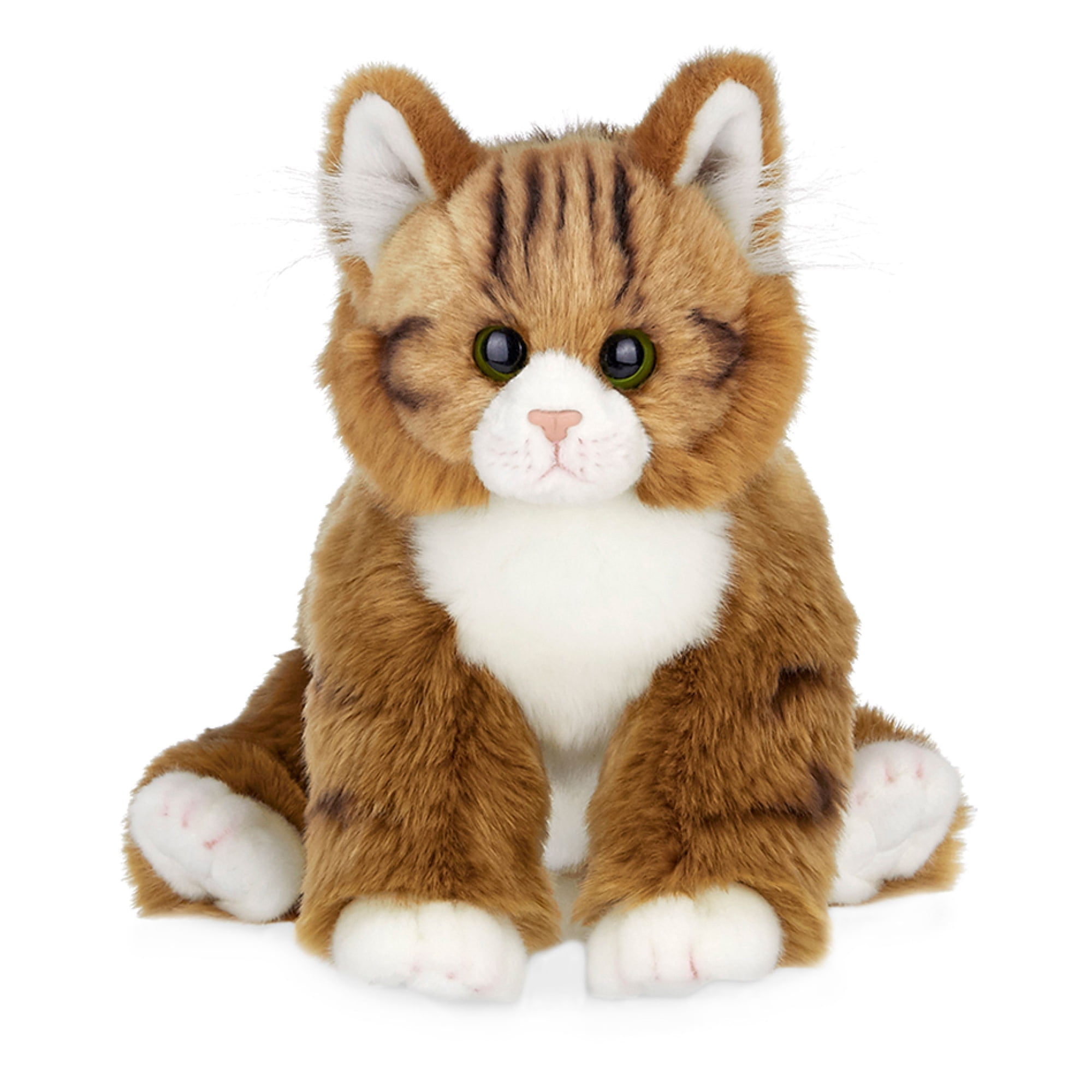 Bearington Cat Stuffed Animal - Ralistic Cat Plush Lifelike Tabby Kitty ...