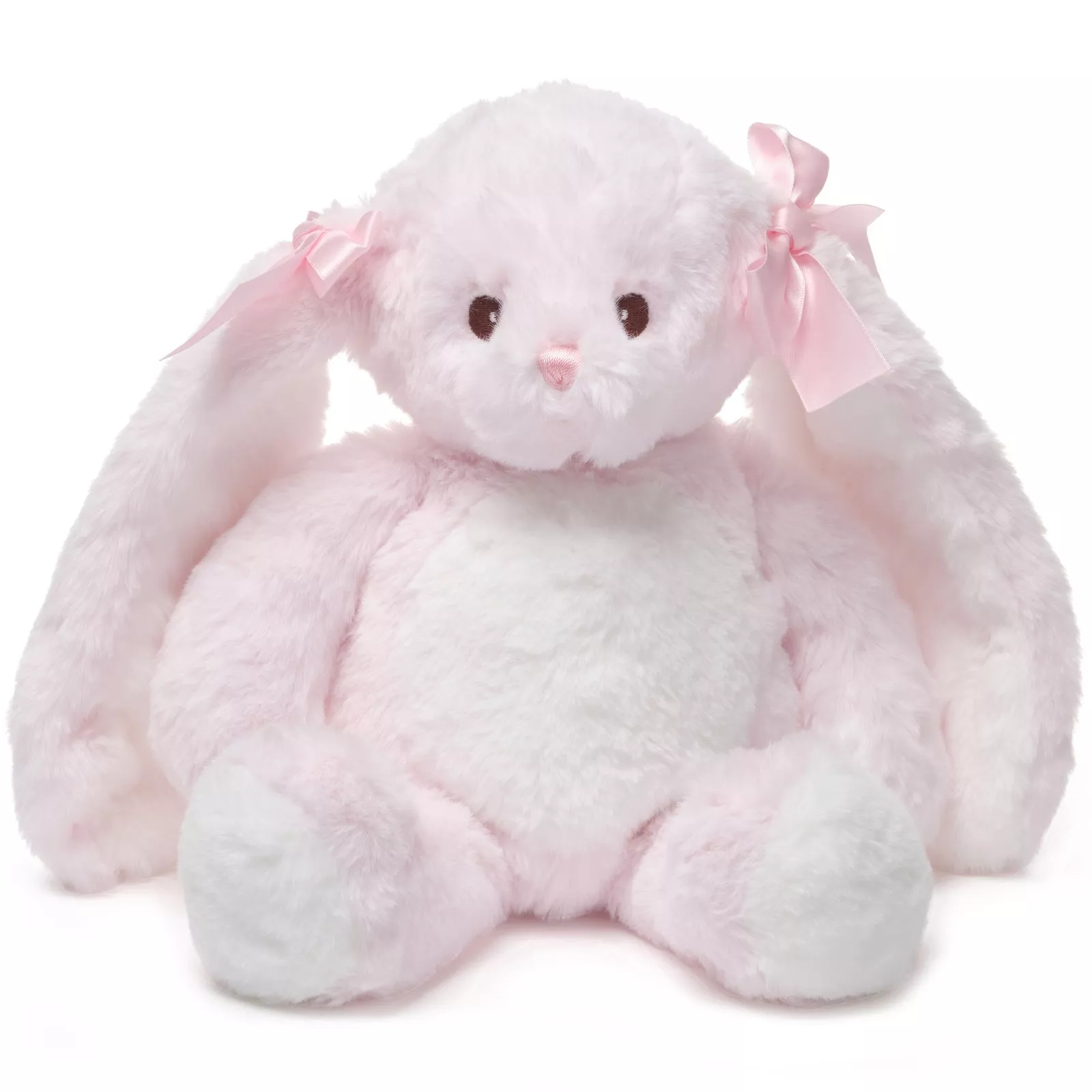 Bearington Cottontail Stuffed Bunny Rabbit, 14 Inch Pink Easter Stuffed ...