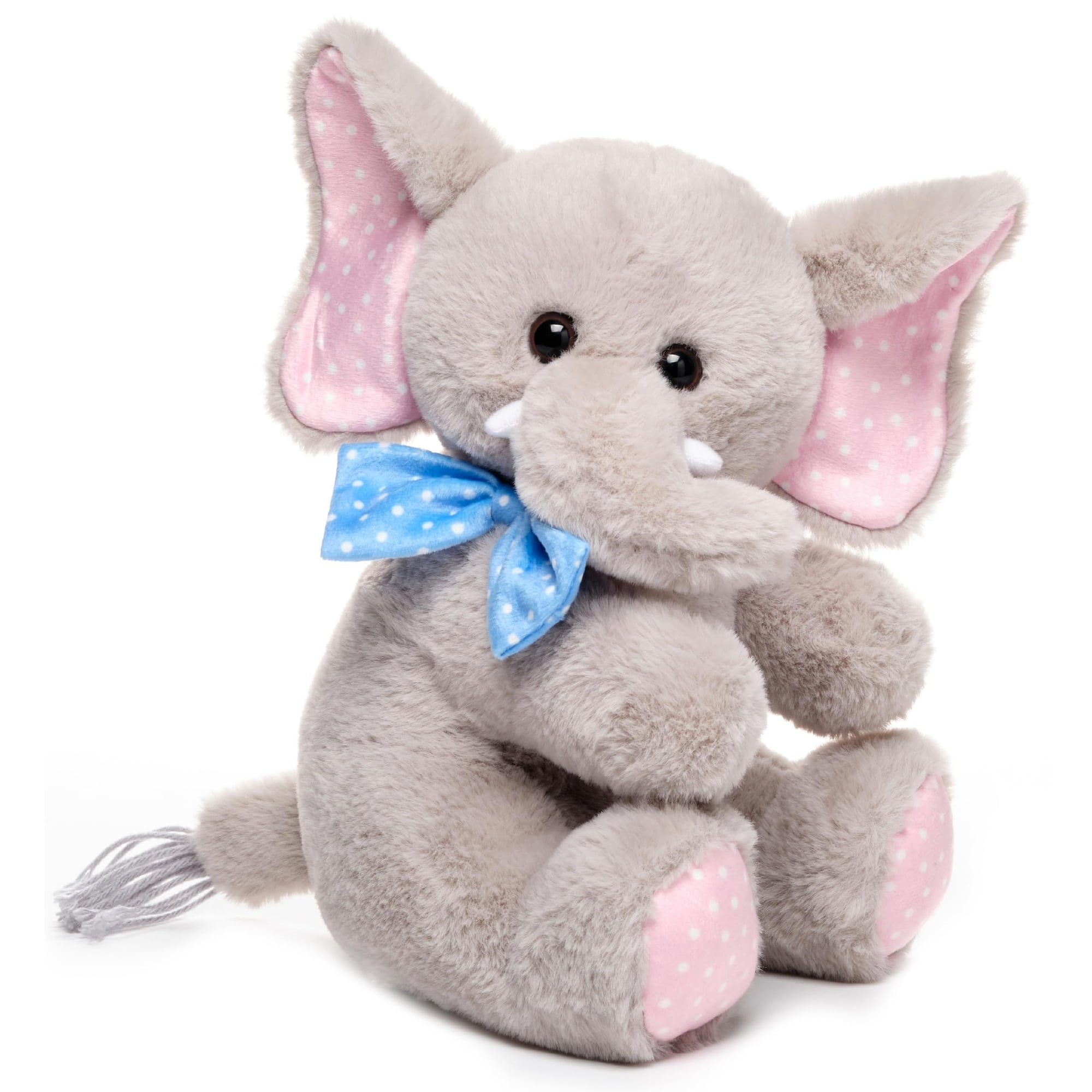 Bearington Dotty Daisy The Stuffed Elephant, 10 Inch Elephant Stuffed ...