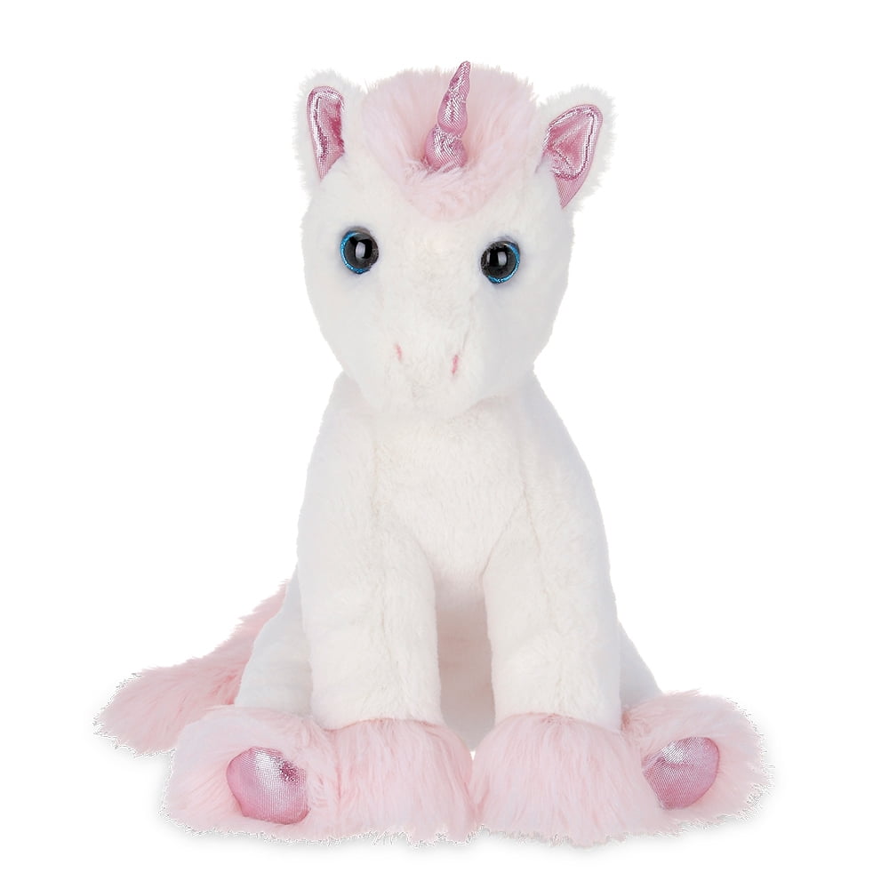 Bearington Collection Stuffed Animal Unicorn Plush Dreamer - 12in White ...