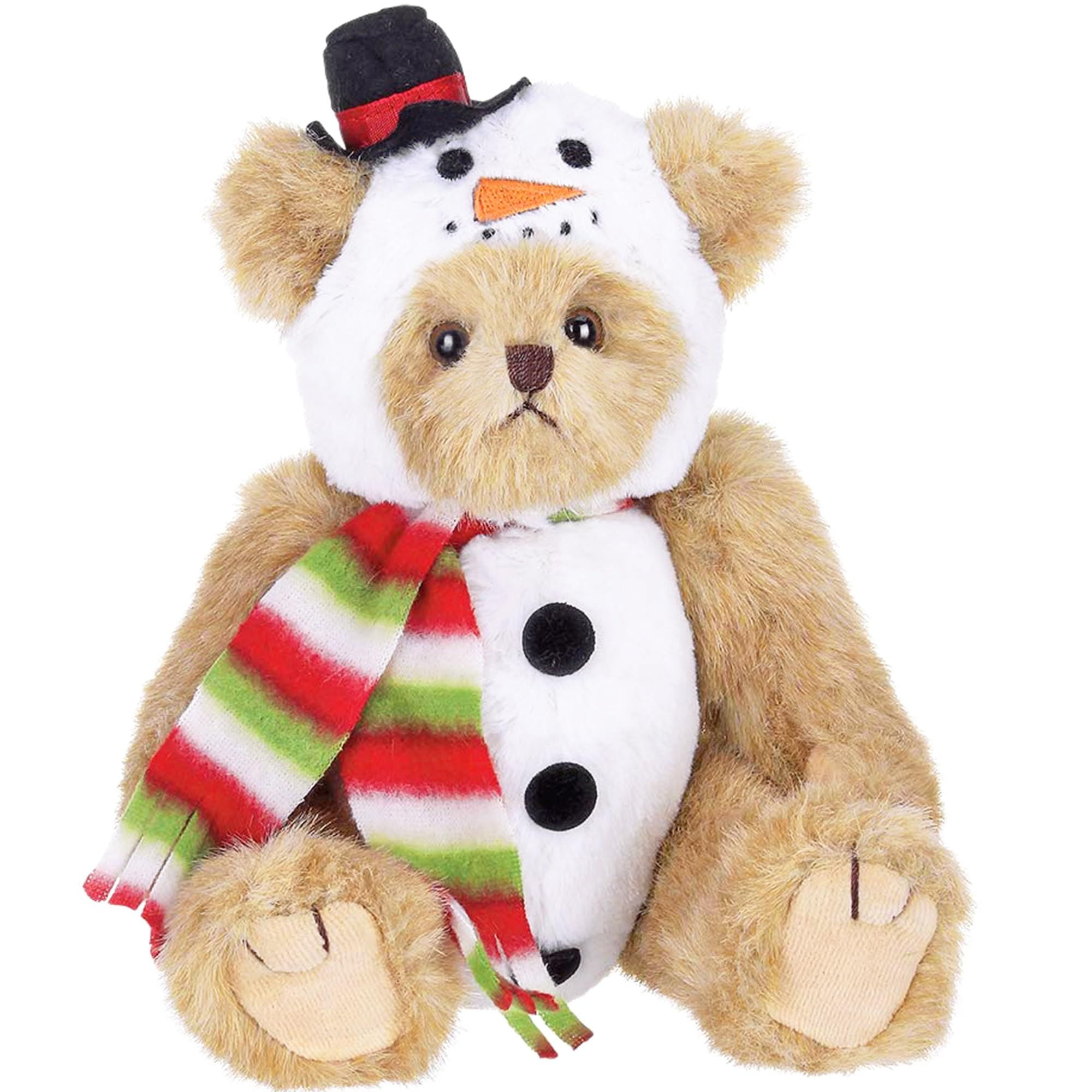 Bearington Christmas Stuffed Animals Christmas Teddy Bear Snowman Plush ...