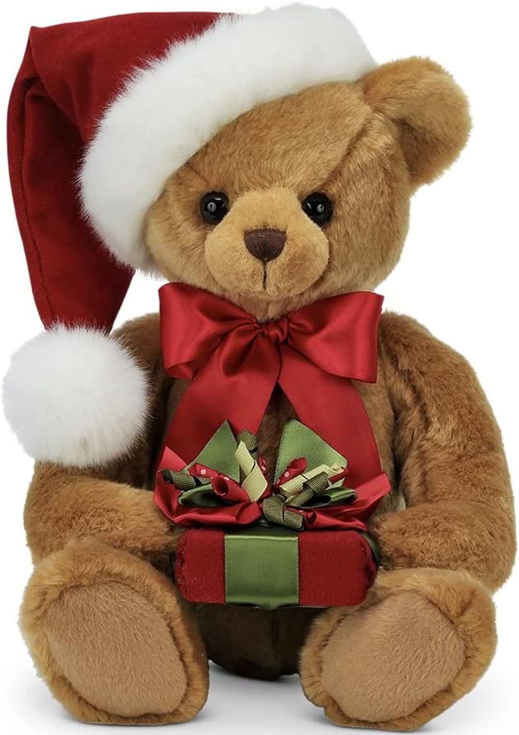 Bearington Plush Holiday Holden Presents, 15 Inch Santa Teddy Bear ...