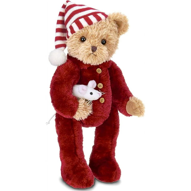 Bearington Sleepy and Squeek Christmas Plush Toys, 14 Inch Holiday ...