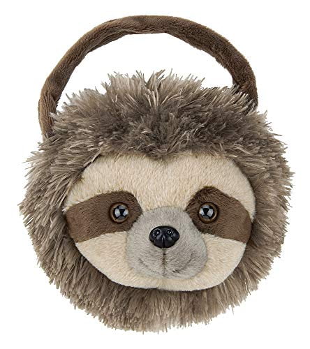 Bearington Speedy Carrysome Girls Plush Sloth Stuffed Animal Purse ...