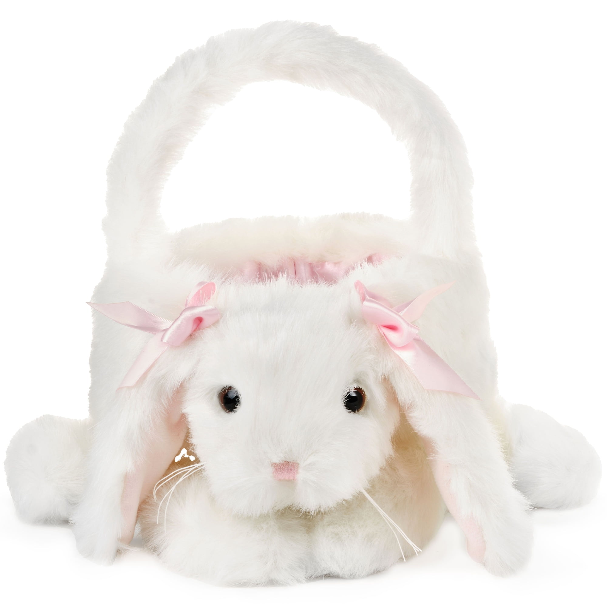 Bearington White Bunny Rabbit The Plush Easter Basket Bunny, 12 x 13 ...
