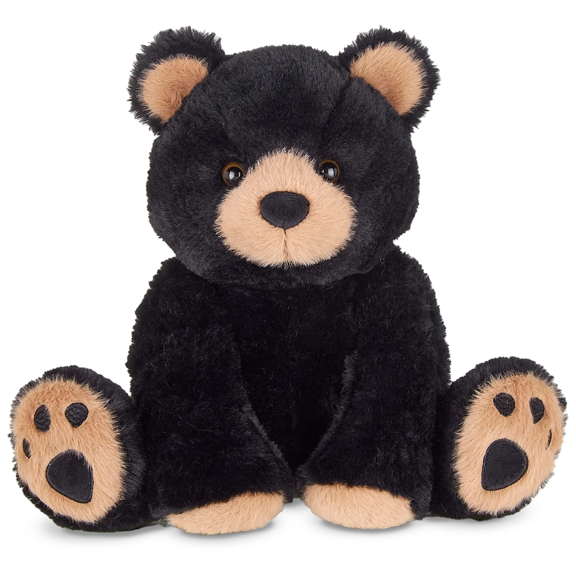 Bearington Woody The Black Bear Plush, 10.5 Inch Bear Stuffed Animal ...