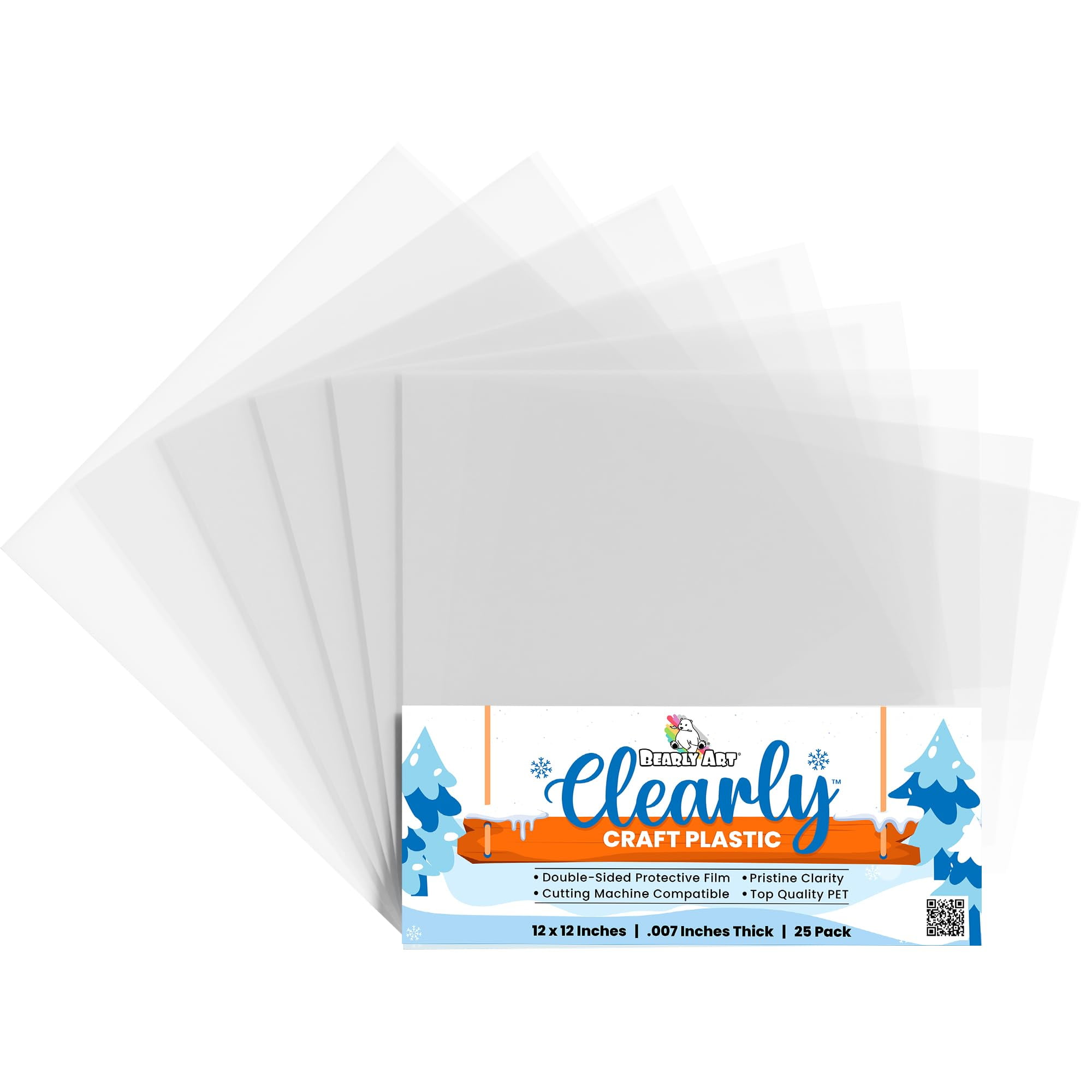 Bearly Art Clearly Craft OIF8 Plastic - Crystal Clear Acetate Sheets ...