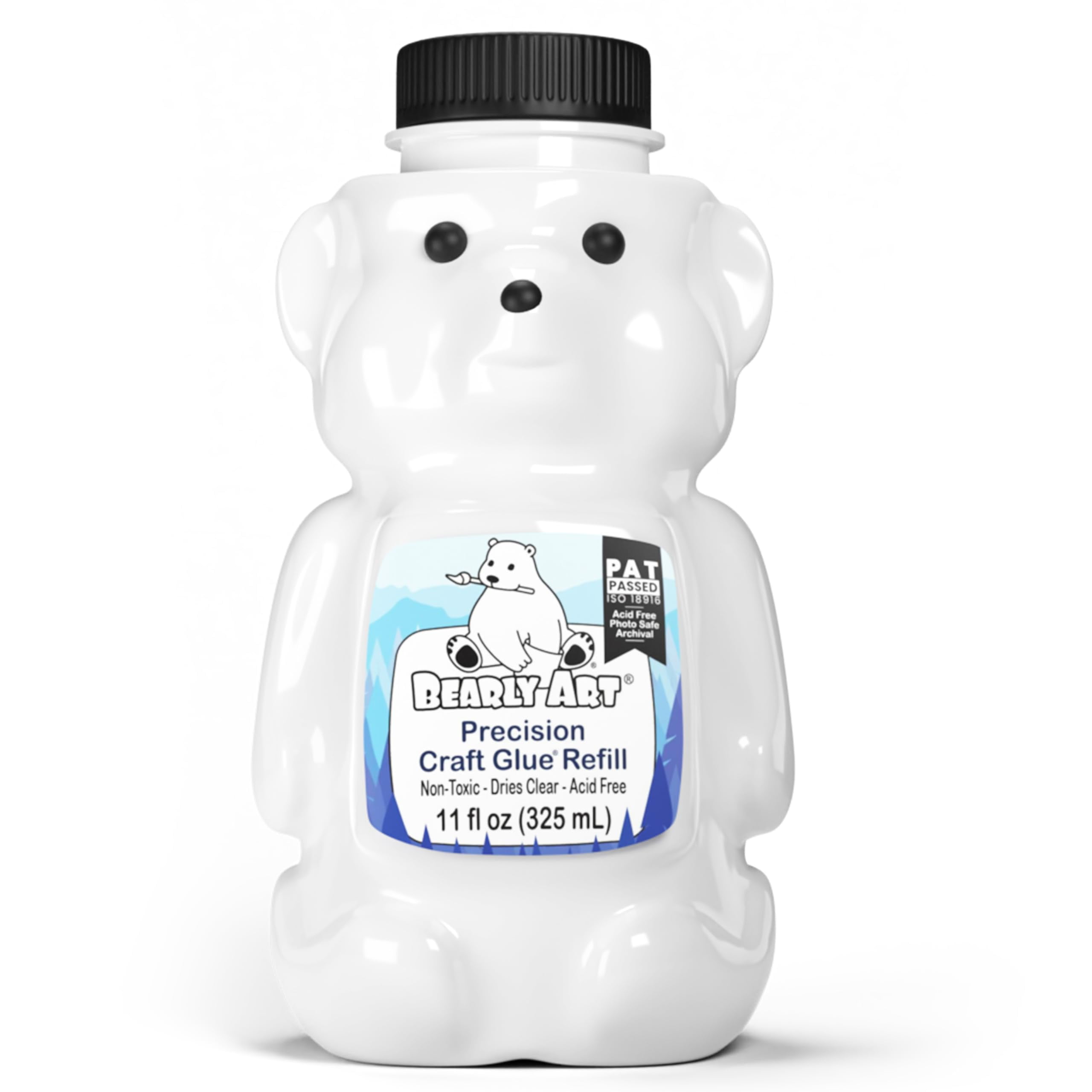 Bearly Art Precision Craft Glue 11fl oz Refill - Archival Acid Free ...