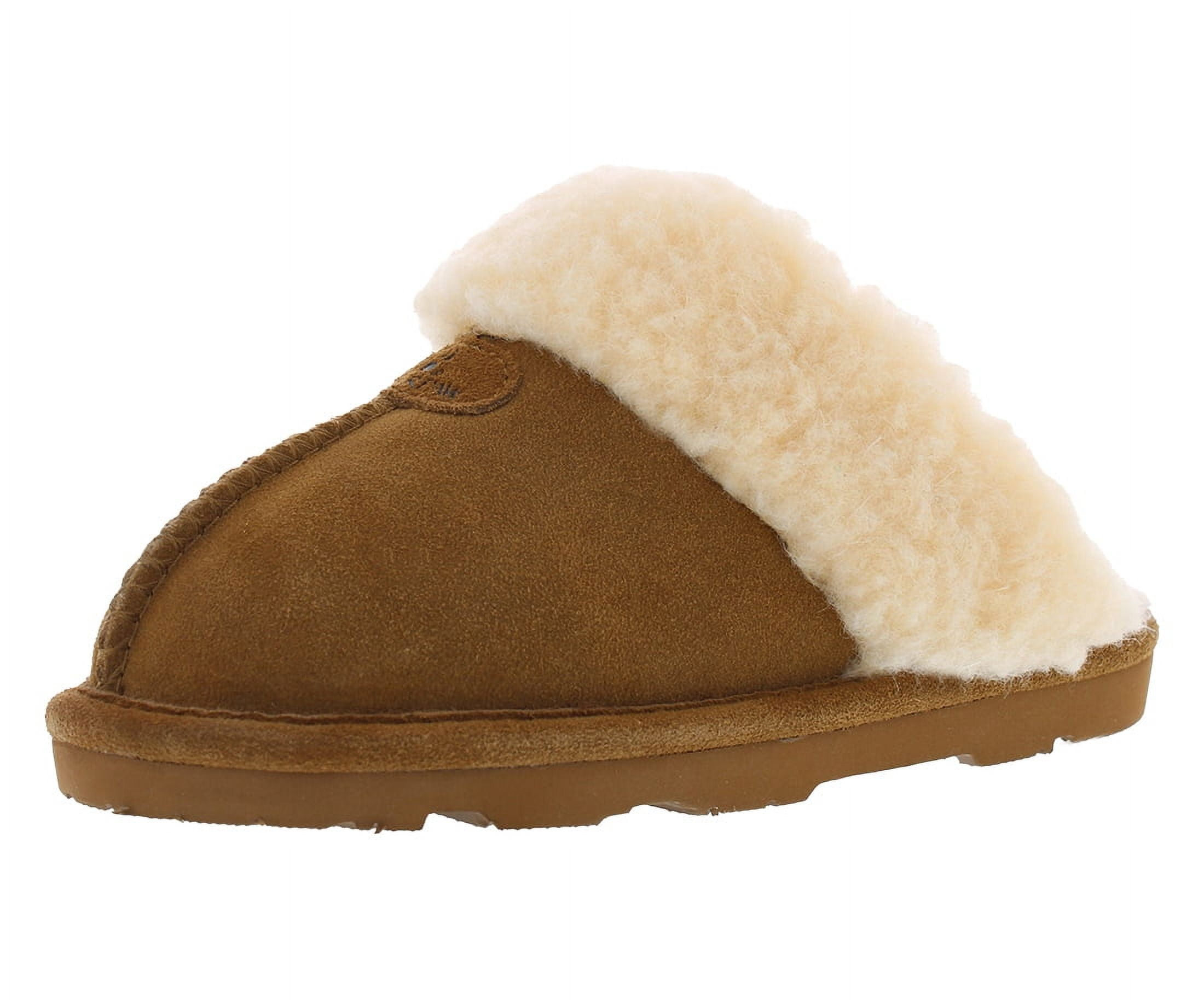 Bearpaw Loki GS Slipper Girls Shoes, Size 13, Brown, Suede Sheepskin ...