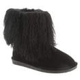 Bearpaw Women's Boo Boots, 7 Inch Shaft Height, Suede Vamp, Curly Lamb ...