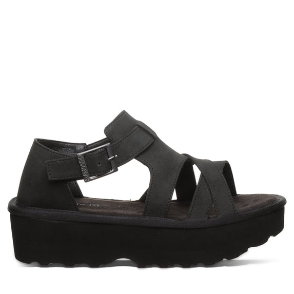 Bearpaw Women's Pinnacle Sandals - Summer Casual with Faux Leather and ...