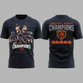 Bears 2025 NORTH Division Champions T-Shirt, Gift For Fan,Black Color ...