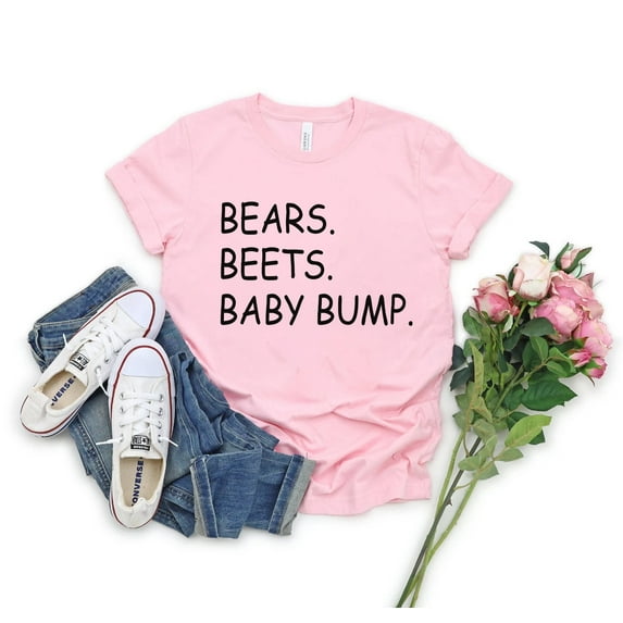 Bears Beets Baby Bump Shirt, Pregnancy Announcement, Baby Shower Gift ...
