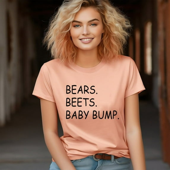 Bears Beets Baby Bump Shirt, Pregnancy Announcement, Baby Shower , The ...
