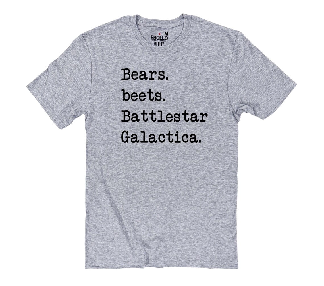 Bears Beets Battlestar Galactica Office Fan T-Shirt - Walmart.com