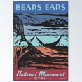 Bears Ears National Monument Retro Sunset Poster, Poster Home Decor ...