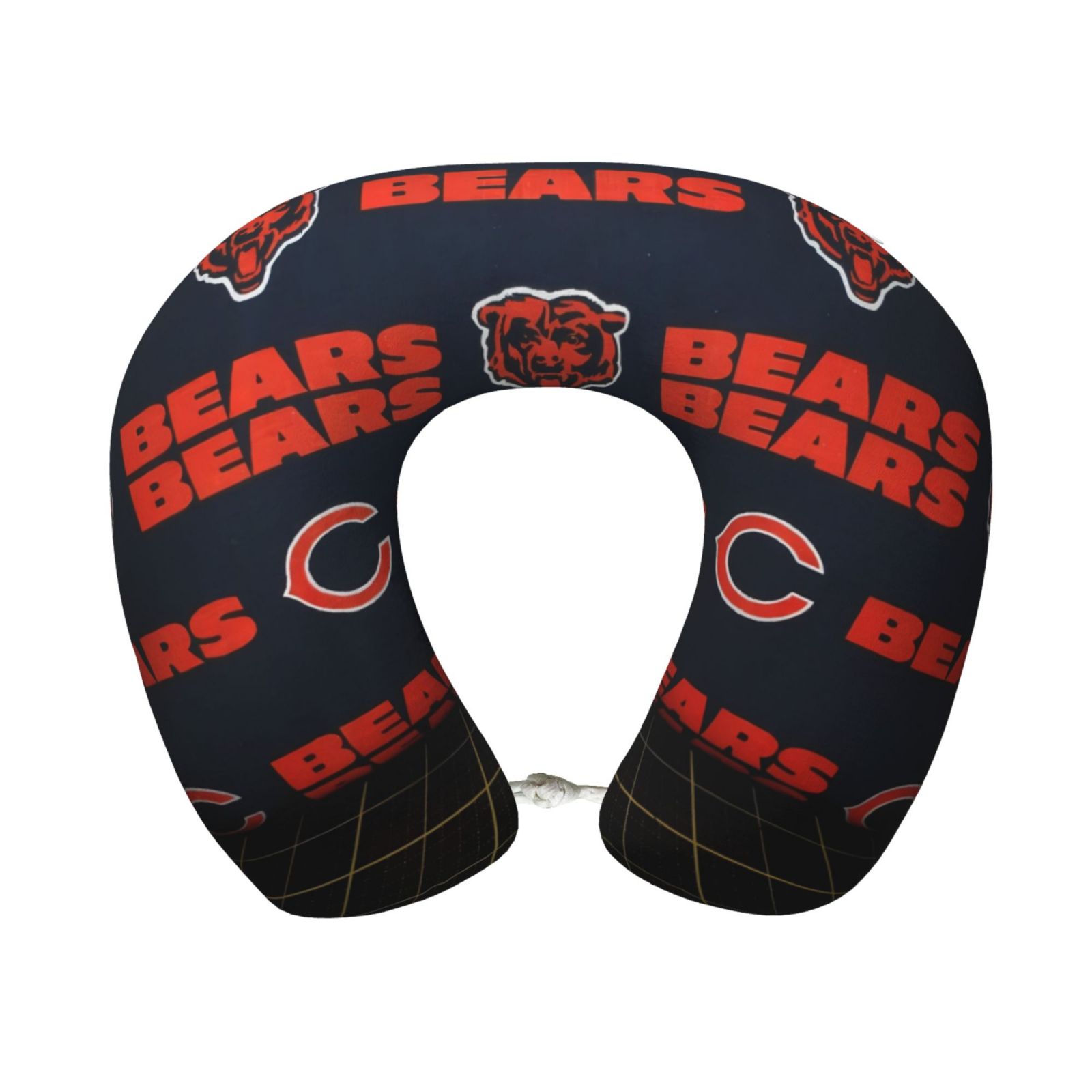 Bears Football Logo Memory Foam Travel Pillow, Comfortable U-shaped ...